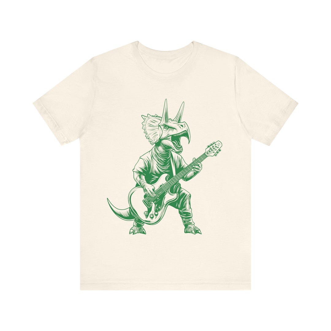 Rockasaurus Rex: the Prehistoric Guitar Hero Triceratops Shredding ...