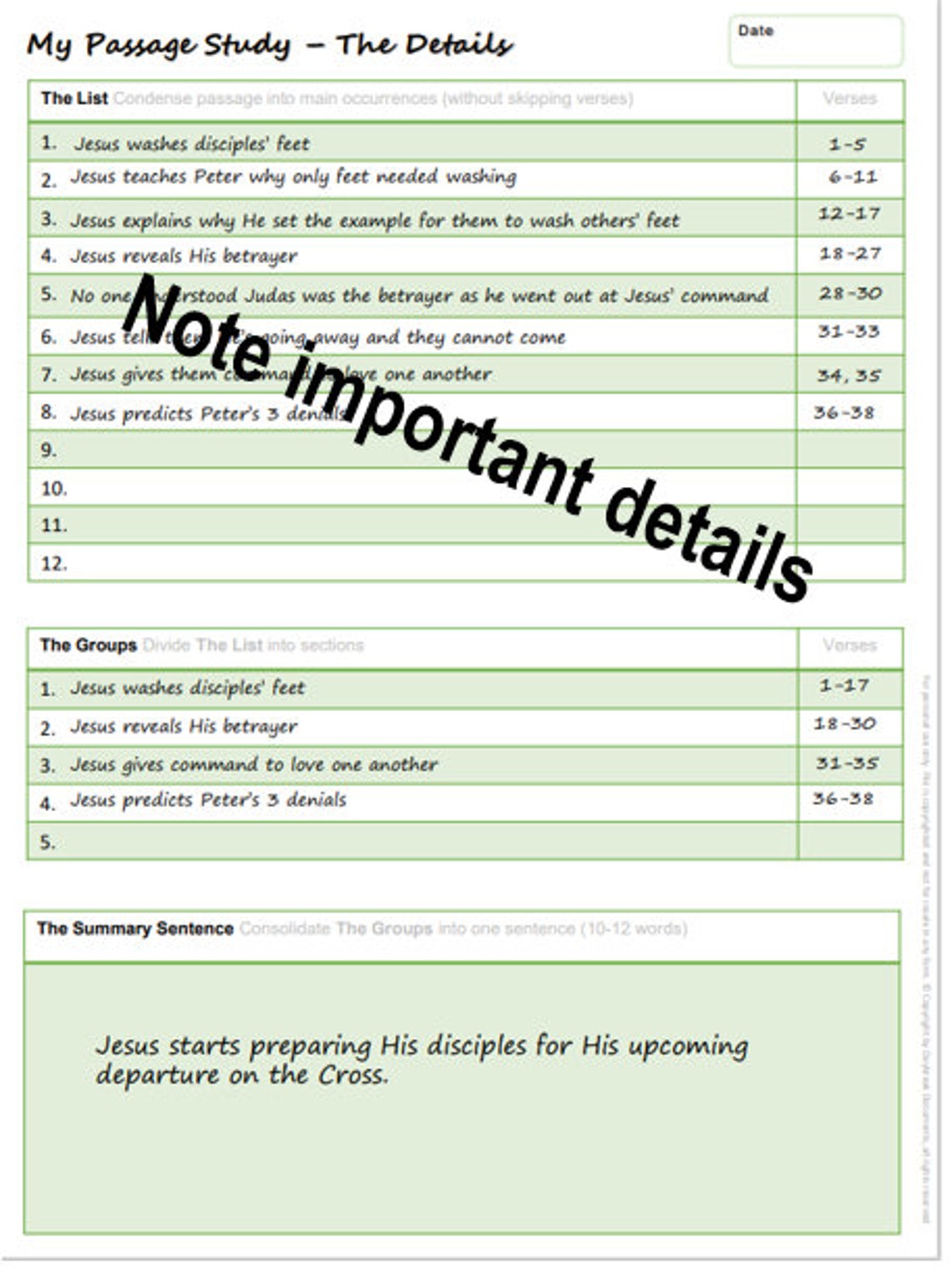 Verse Mapping, Bible, Study, Aid, In-depth Study, Study Method, Passage ...