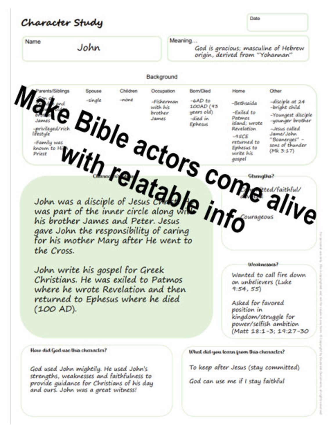 Verse Mapping, Bible, Study, Aid, In-depth Study, Study Method, Passage ...