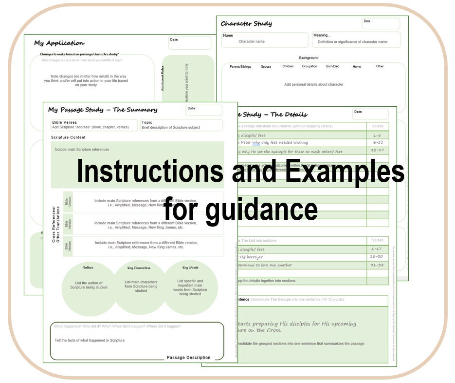 Verse Mapping, Bible, Study, Aid, In-depth Study, Study Method, Passage ...
