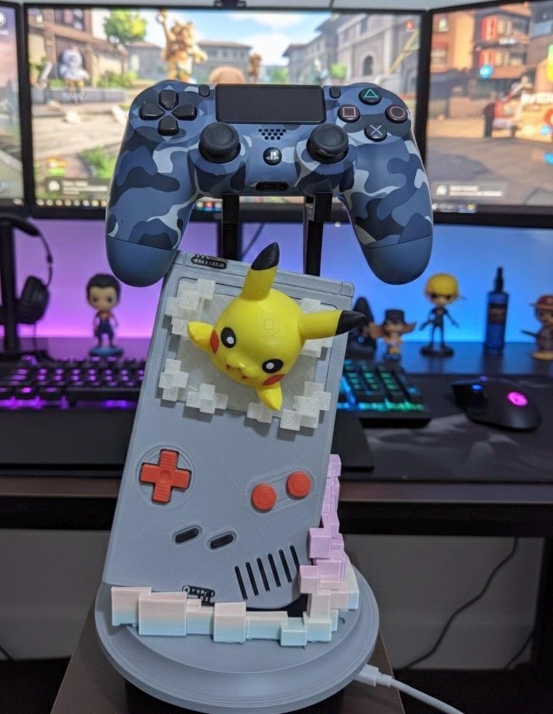 Pikachu Gameboy Controller Holder,joystick Holder, Desk Decoration ...