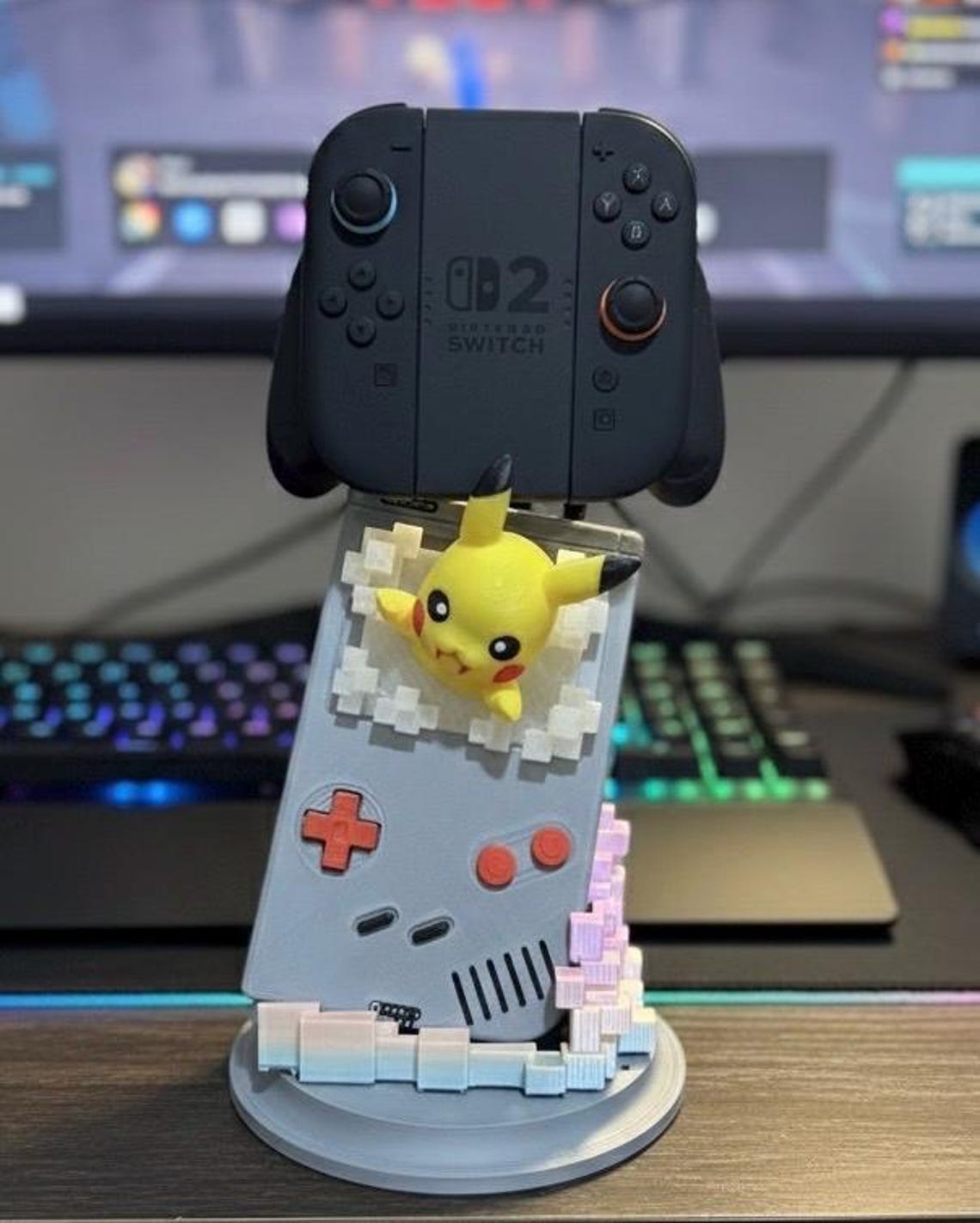 Pikachu Gameboy Controller Holder,joystick Holder, Desk Decoration ...