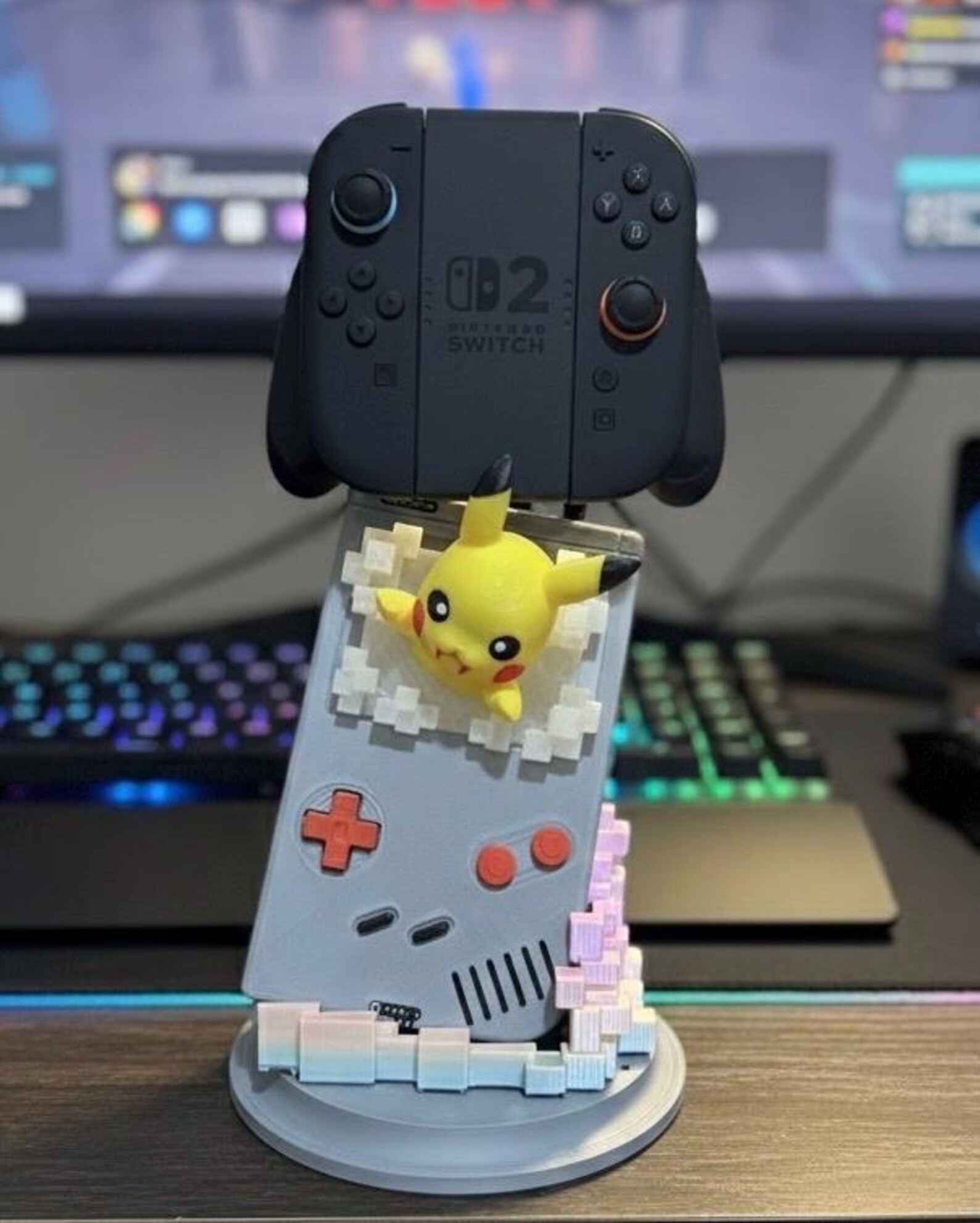 Pikachu Gameboy Controller Holder,joystick Holder, Desk Decoration ...