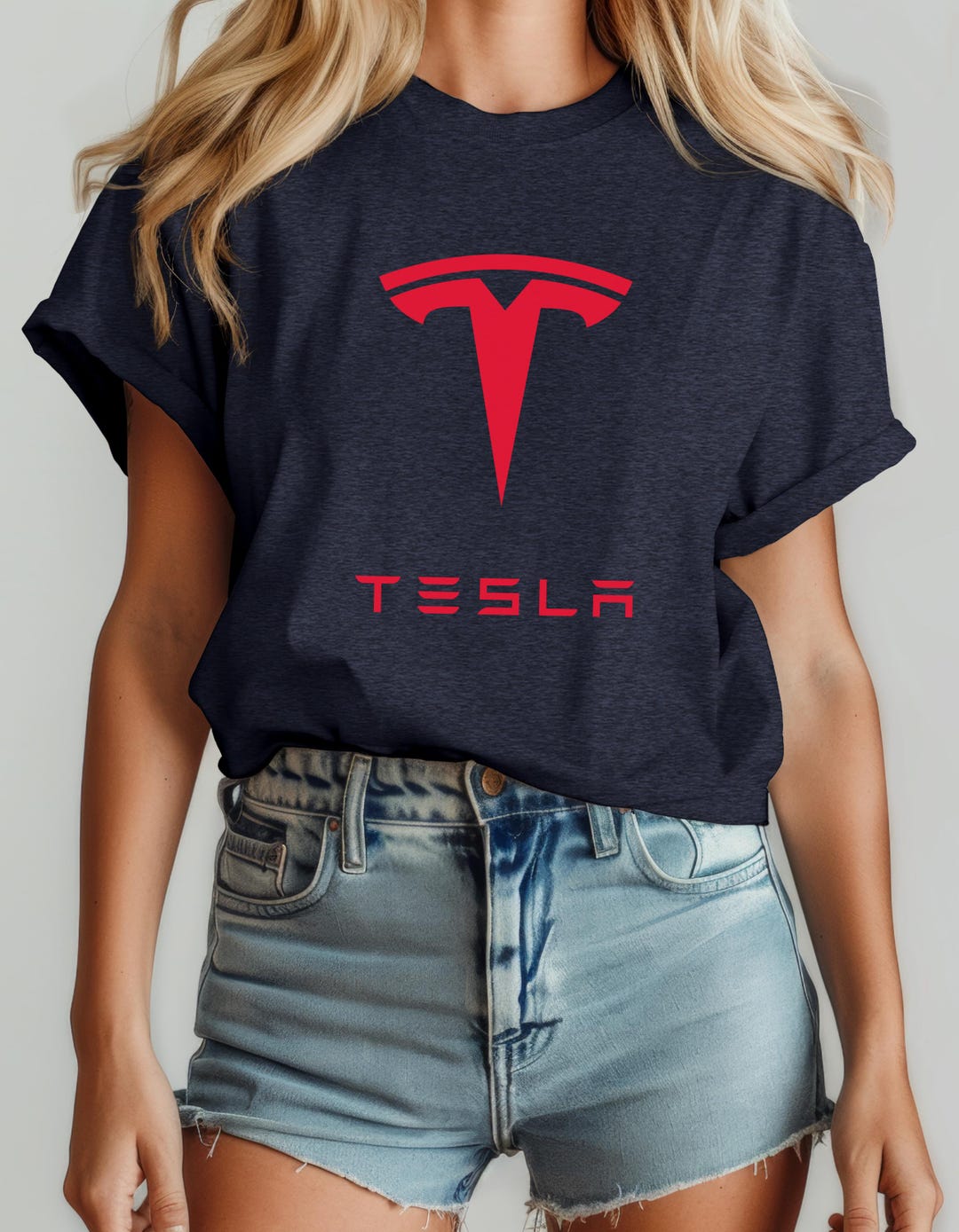 Tesla Tshirt, Stylish Tesla Car Shirt, Trendy Tesla Tee, Best Car Logo ...