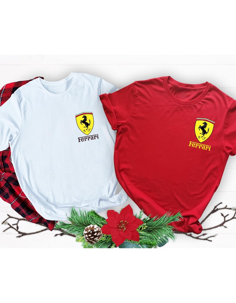 Ferrari F1 Logo T-shirt: Car Racing Fan Tee - Christmas Gifts - Etsy