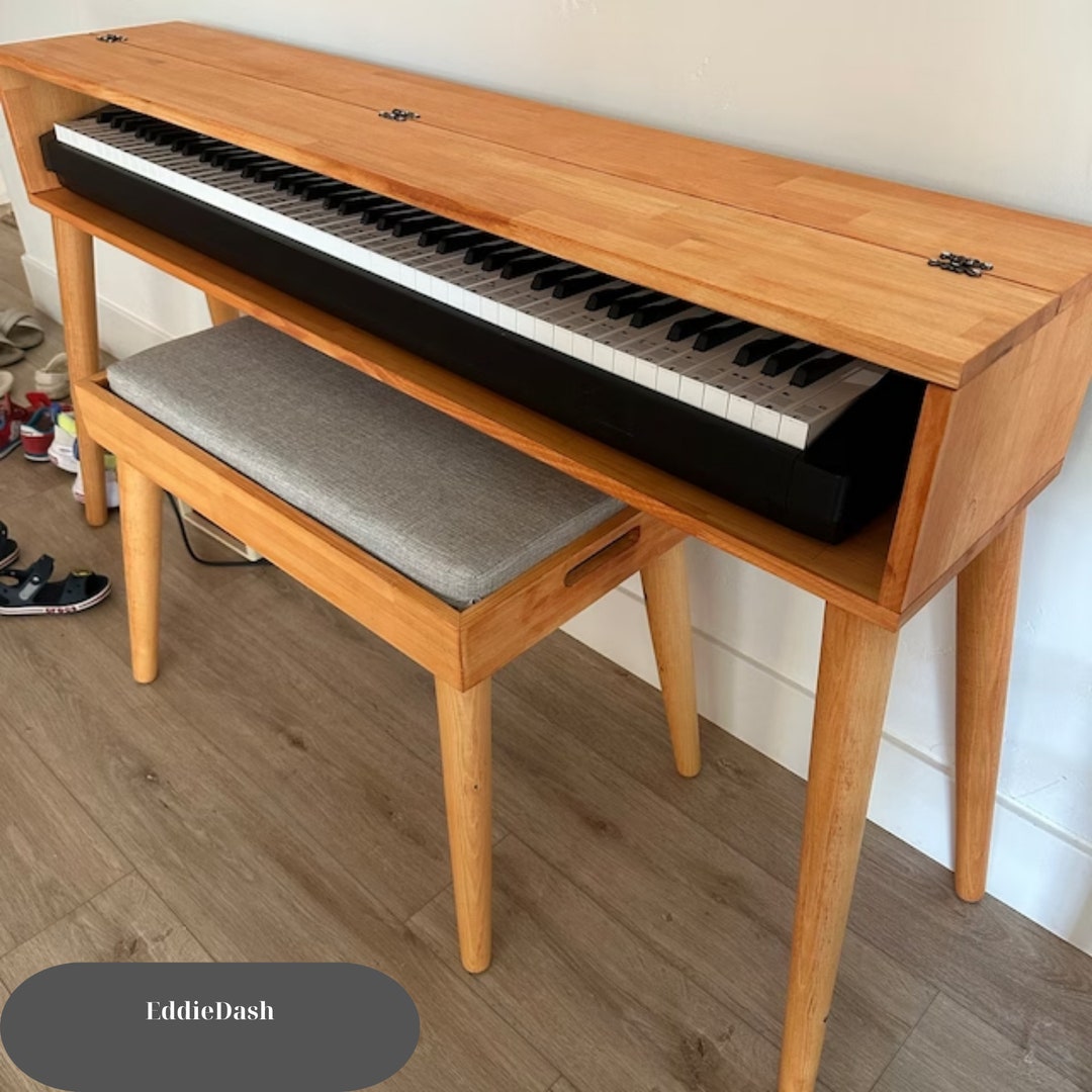 Piano Keyboard Table, Kids Piano Stand, and Mid-century Modern Piano ...