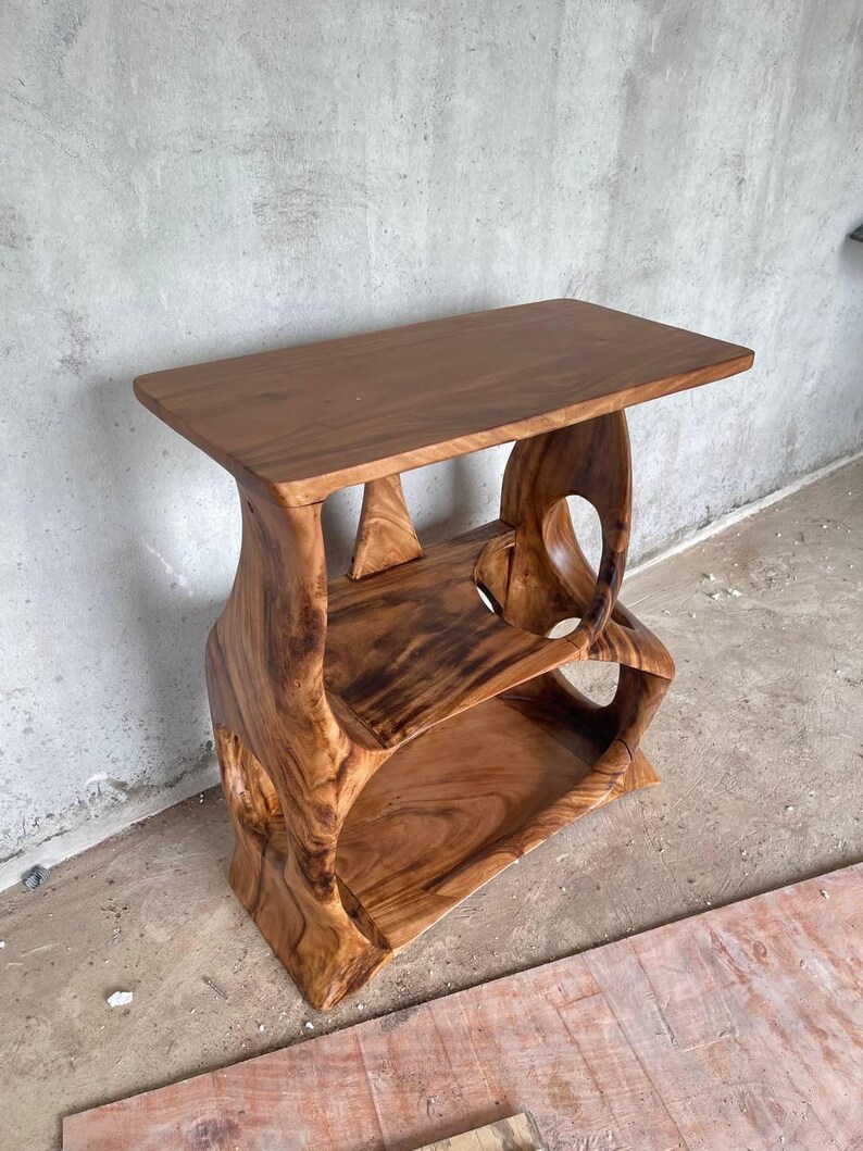 Solid Wood Turntable Stand Rustic Record Player Stand Farmhouse Media ...