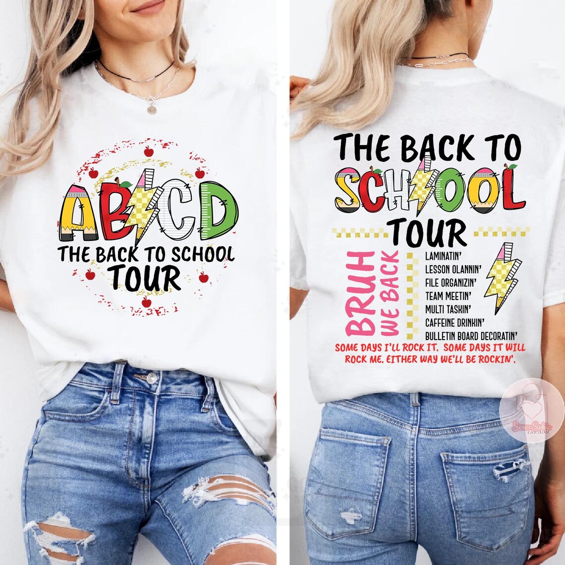 Personalized ABCD the Back to School Tour Shirt , Teacher Custom Name ...
