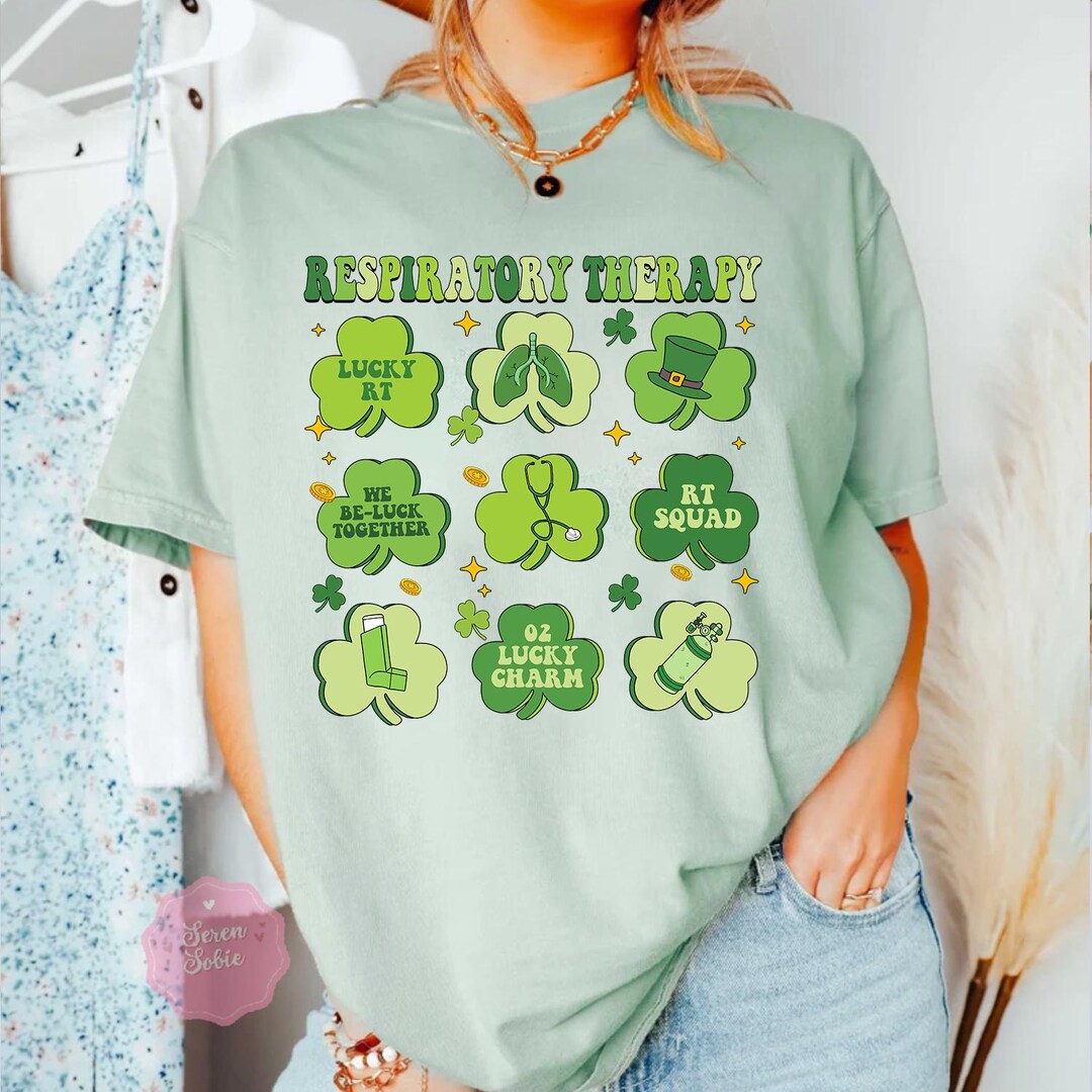 Respiratory Therapy RT St Patricks Day Shirt, Pulmonologist Gift St Pattys Day, One Lucky ...