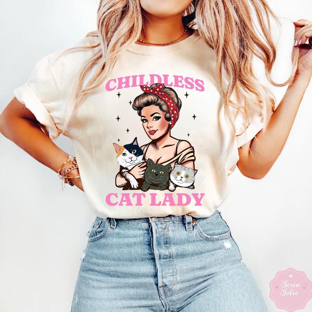 Childless Cat Lady for Kamala 2024 Shirt, Kamala Tee, Against the ...