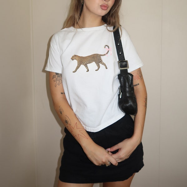 Y2k Leopard Print Tops - Etsy