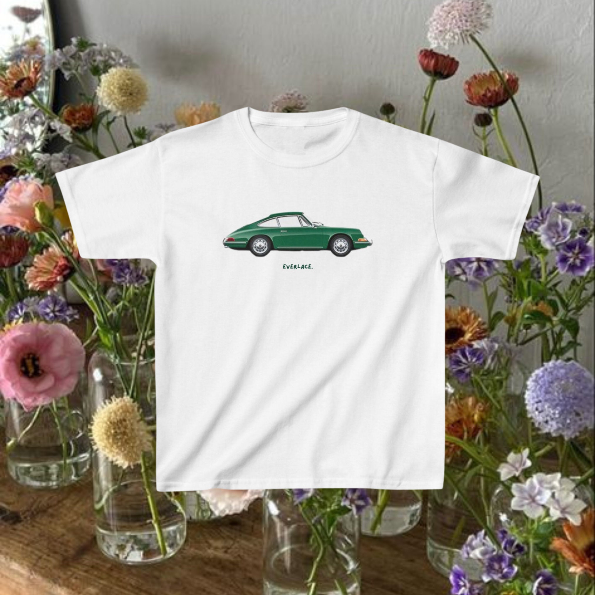 Vintage Car Baby Tee Car Tshirt, Cool Car Graphic Tee, Retro Car ...