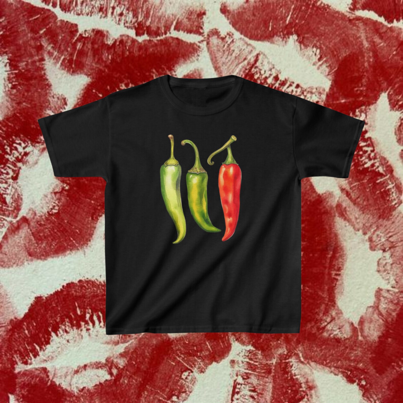 Chilli Pepper Baby Tee Chilli Pepper Shirt, Coquette Baby Tee, Y2k Baby ...