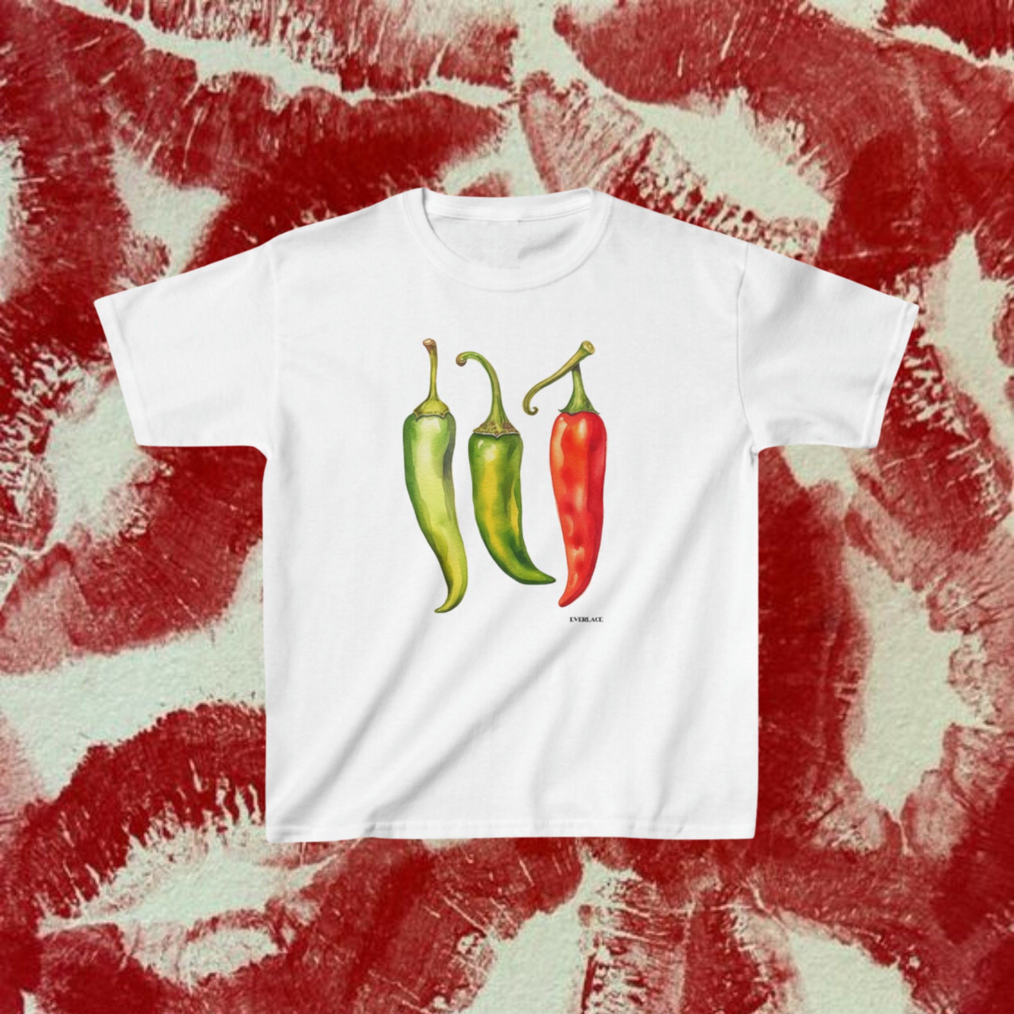 Chilli Pepper Baby Tee Chilli Pepper Shirt, Coquette Baby Tee, Y2k Baby ...