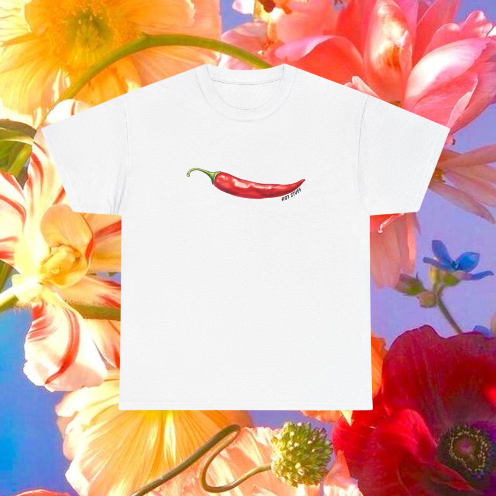Chilli Pepper Shirt Classic Tee Chilli Pepper Print, Chilli Gift, Y2k ...
