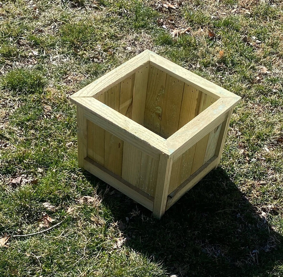 Rustic Wood Planter Box - Etsy