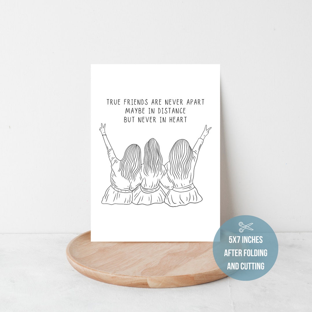 Best Friend Card, Bestie Printable Card, Card for Her, Card for Him ...