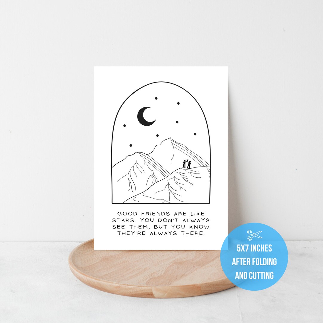 Funny Best Friend Card, Printable Card, Bestie, Card for Her, Card for ...