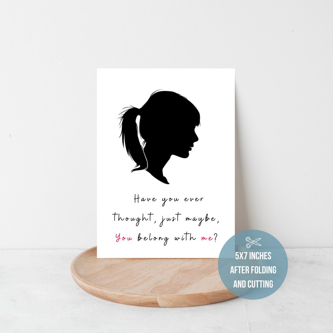 Printable Taylor Swift Card, T Swift, Card for Her, Card for Him, Card ...