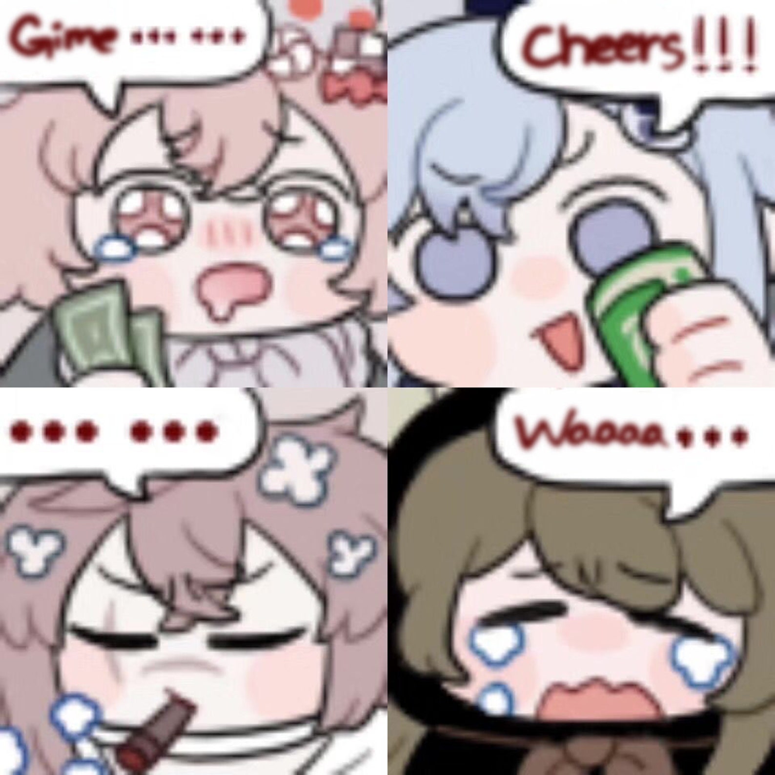 16 Emote Bases/ Emote Base Pack / YCH Emoticons / Templates / Draw Your ...