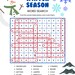 Winter Seasons Word Search Packet Easy - Etsy