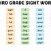 K-3 Rainbow Sight Words and First 500 Sight Words Pack - Etsy