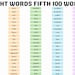 K-3 Rainbow Sight Words and First 500 Sight Words Pack - Etsy