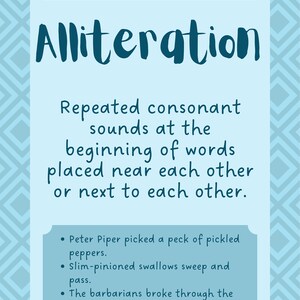 Pastel Multi-color English Figurative Language Classroom Poster Series ...