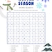 Winter Seasons Word Search Packet Easy - Etsy