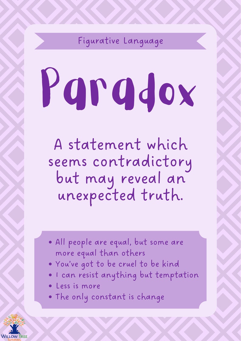 Pastel Multi-color English Figurative Language Classroom Poster Series ...