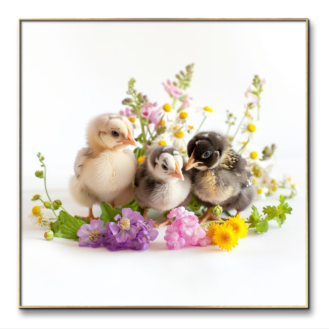 Baby Chickens Nursery Art Prints Instant Digital Downloads for DIY ...