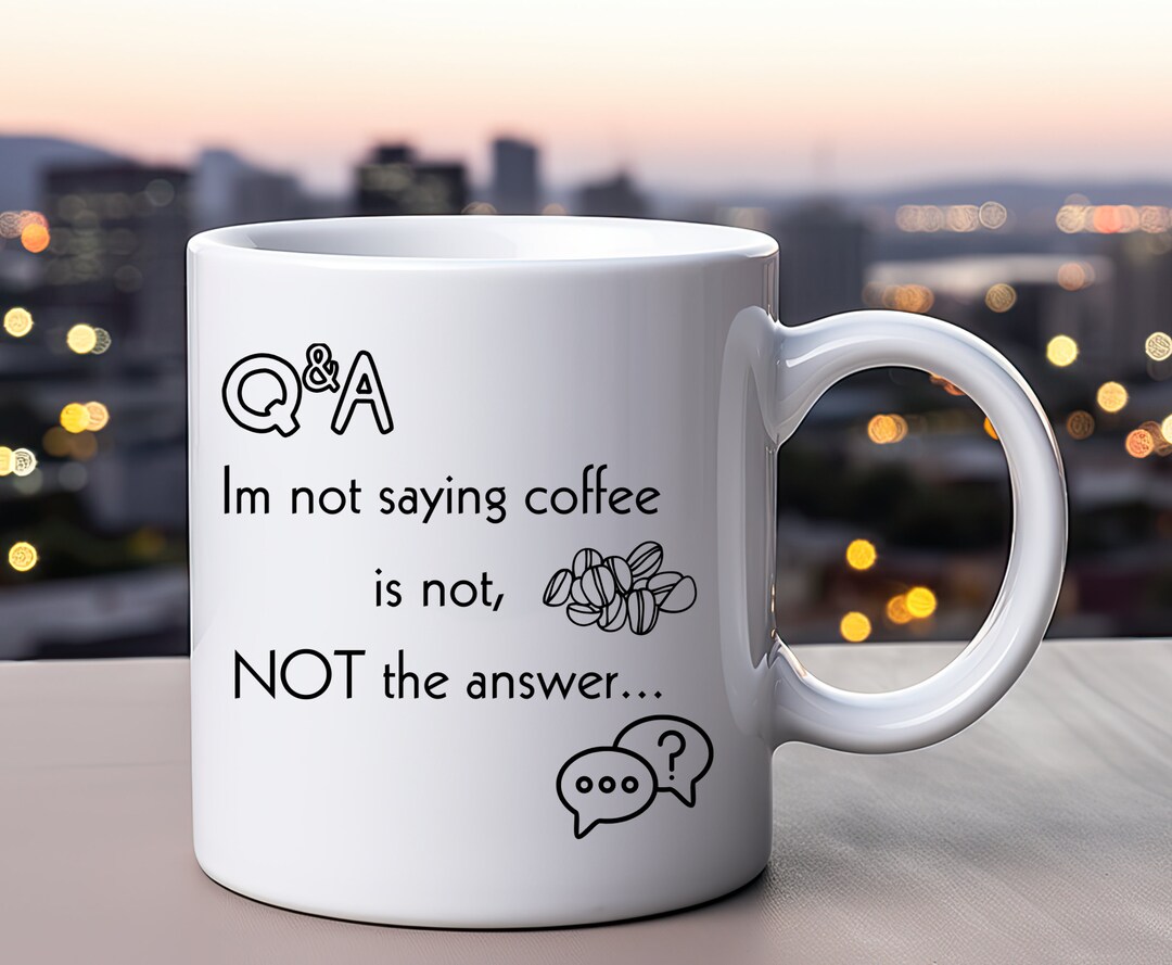 Is Coffee the Answer, Office Mug, Coworker Gift, Funny Coffee Mug ...