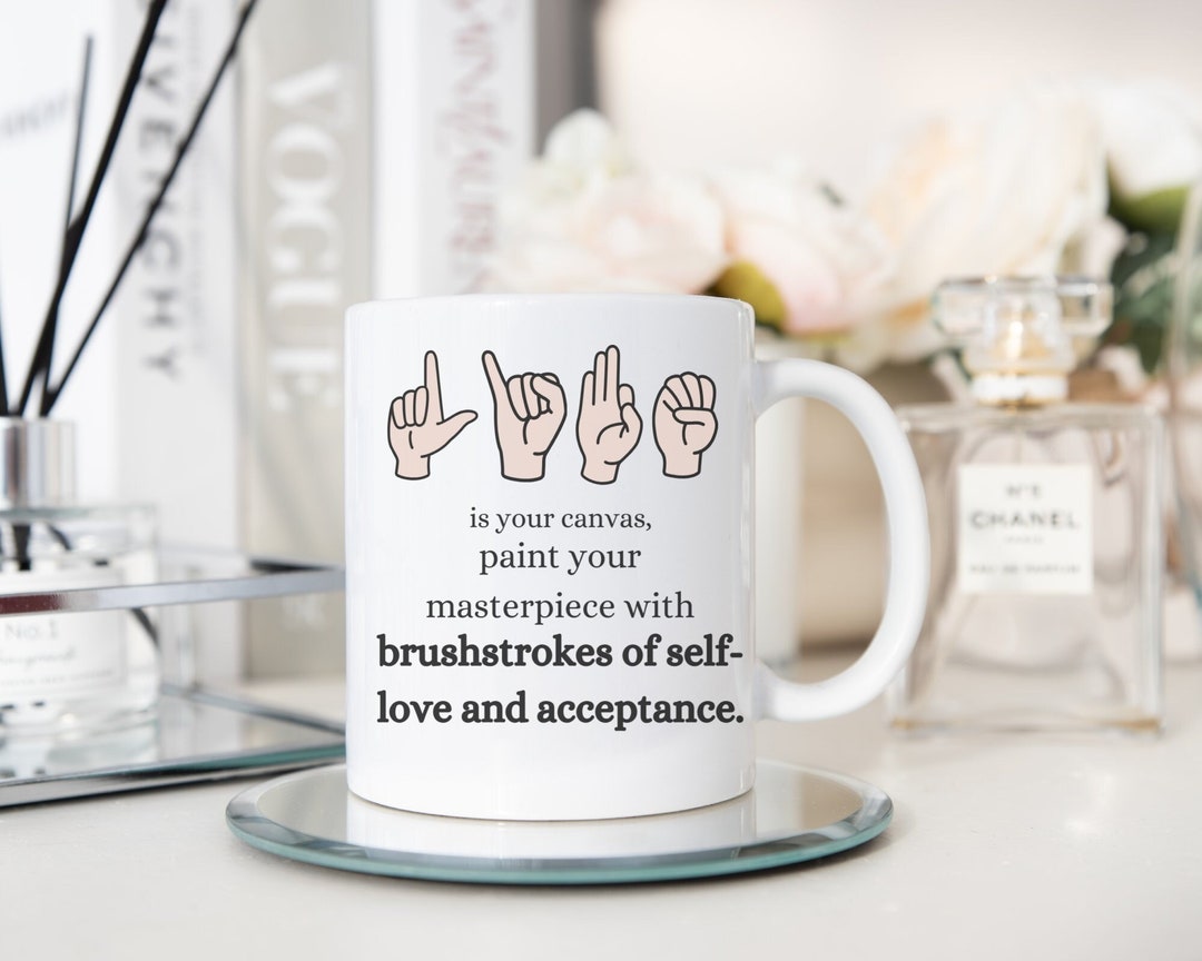 Love, Inspirational ASL Gift, Sign Language Gift, Deaf Gift, Coffee Mug ...