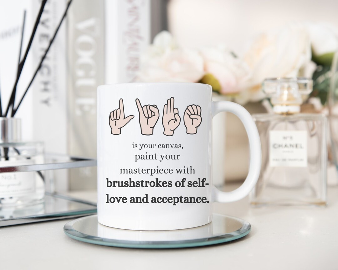 Love, Inspirational ASL Gift, Sign Language Gift, Deaf Gift, Coffee Mug ...