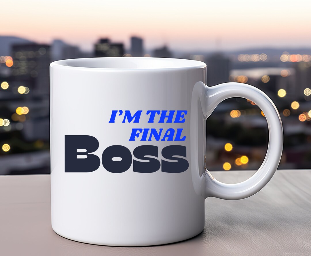 I'm the Final Boss, Office Mug, Coworker Gift, Funny Coffee Mug ...