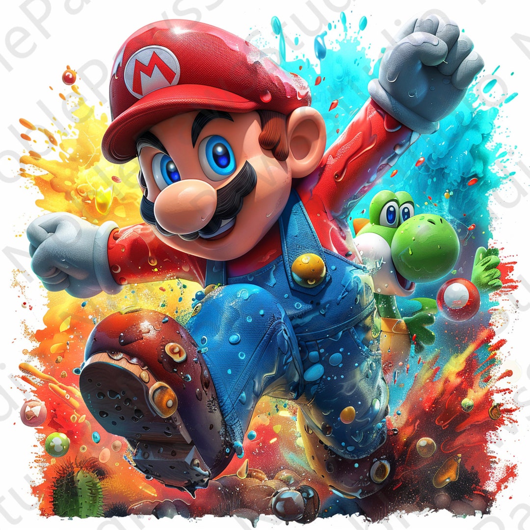 Super Mario Png,super Mario Clipart,printable Mario, Digital Mario ...