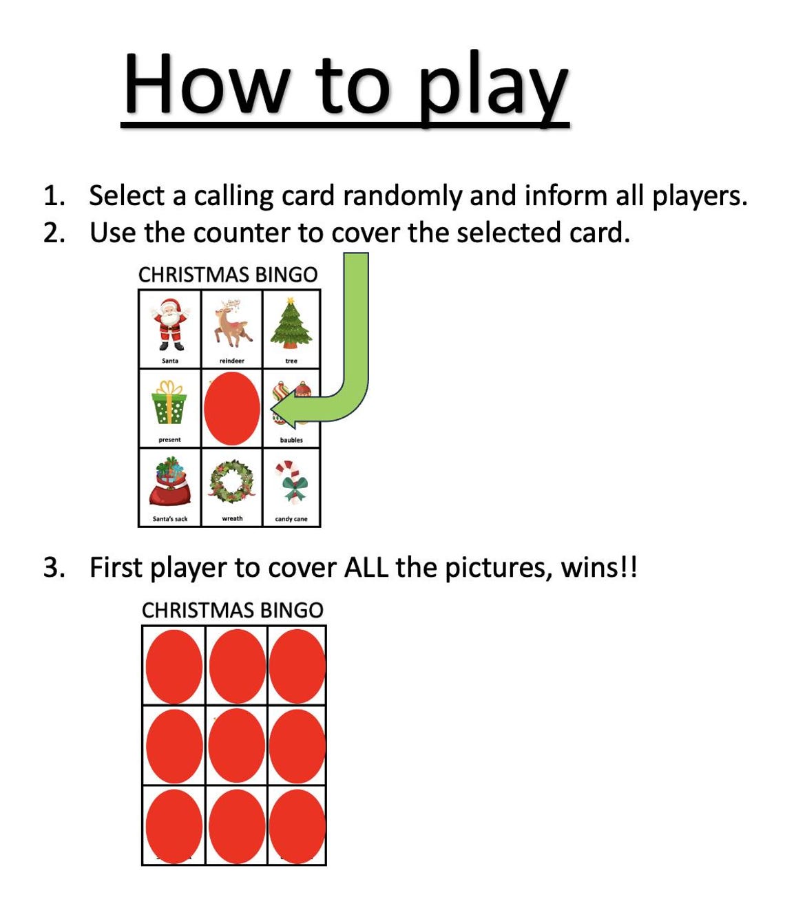 Christmas Bingo, Picture Bingo, Bingo, Festive Fun, 30 Different Games ...