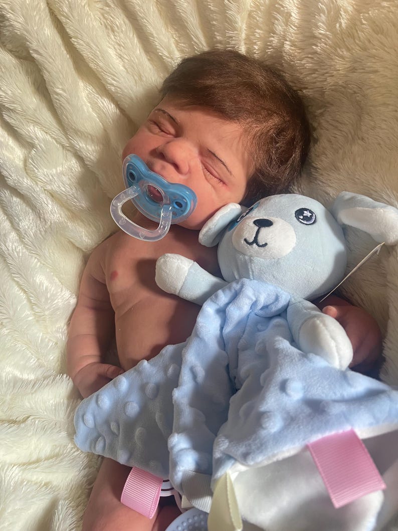 Platinum Silicone Reborn Baby – Boy or Girl | Full Body | Rooted Hair ...