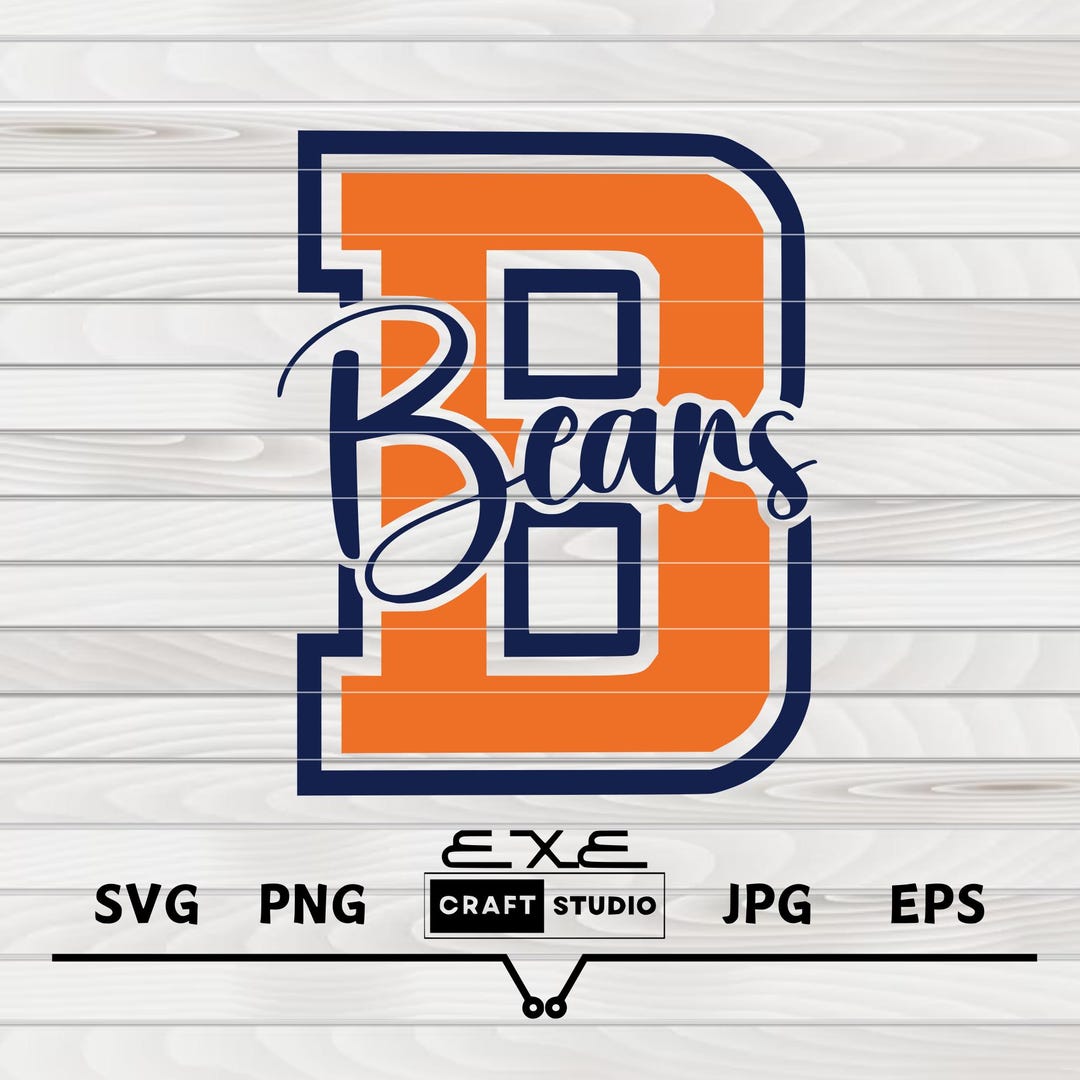 Bears Svg, Bears Png, Bears Mascot Svg, Bears Cheer Svg, Bears Shirt ...