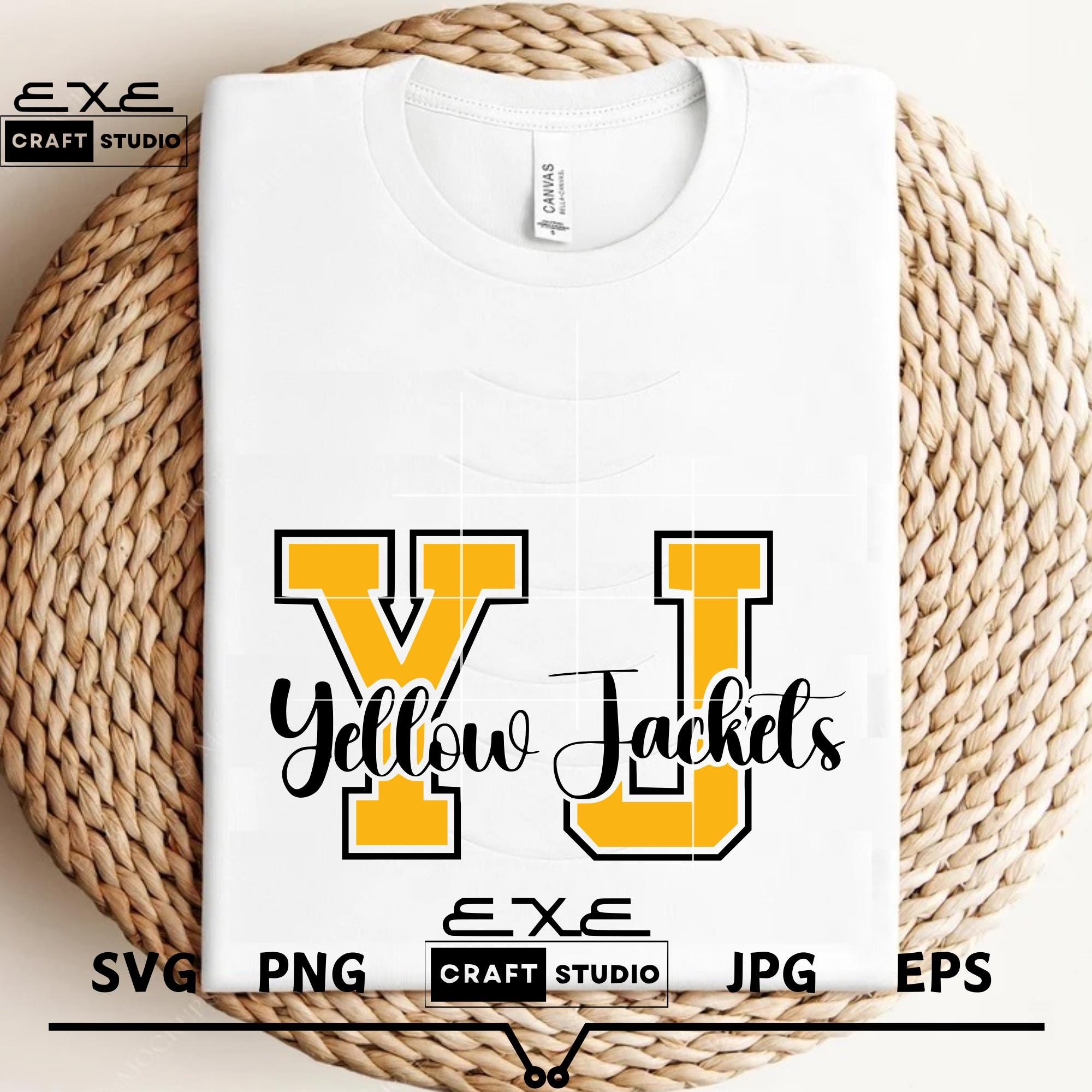 Yellow Jackets Svg Png, Yellow Jackets Mascot Svg, Yellowjackets Svg ...