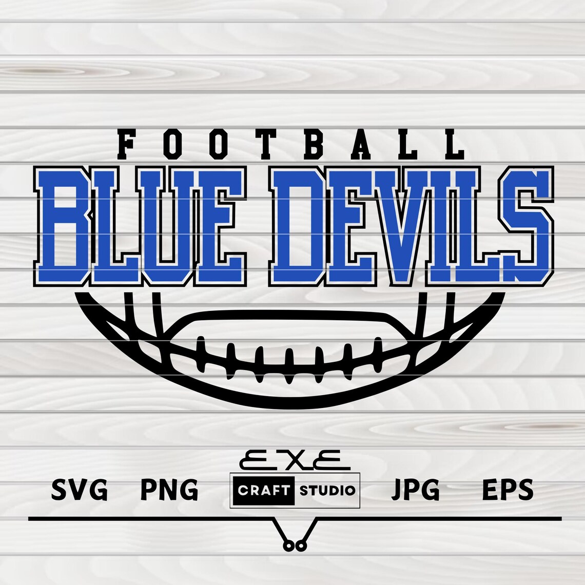 Blue Devils Football Svg, Blue Devils Svg, Football Svg, Blue Devils ...