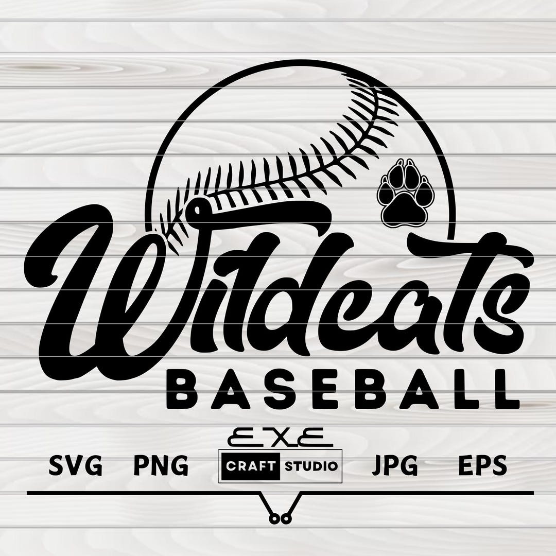 Baseball Svg, Wildcat Baseball Svg, Wildcat, Wildcats, Baseball, Svg ...