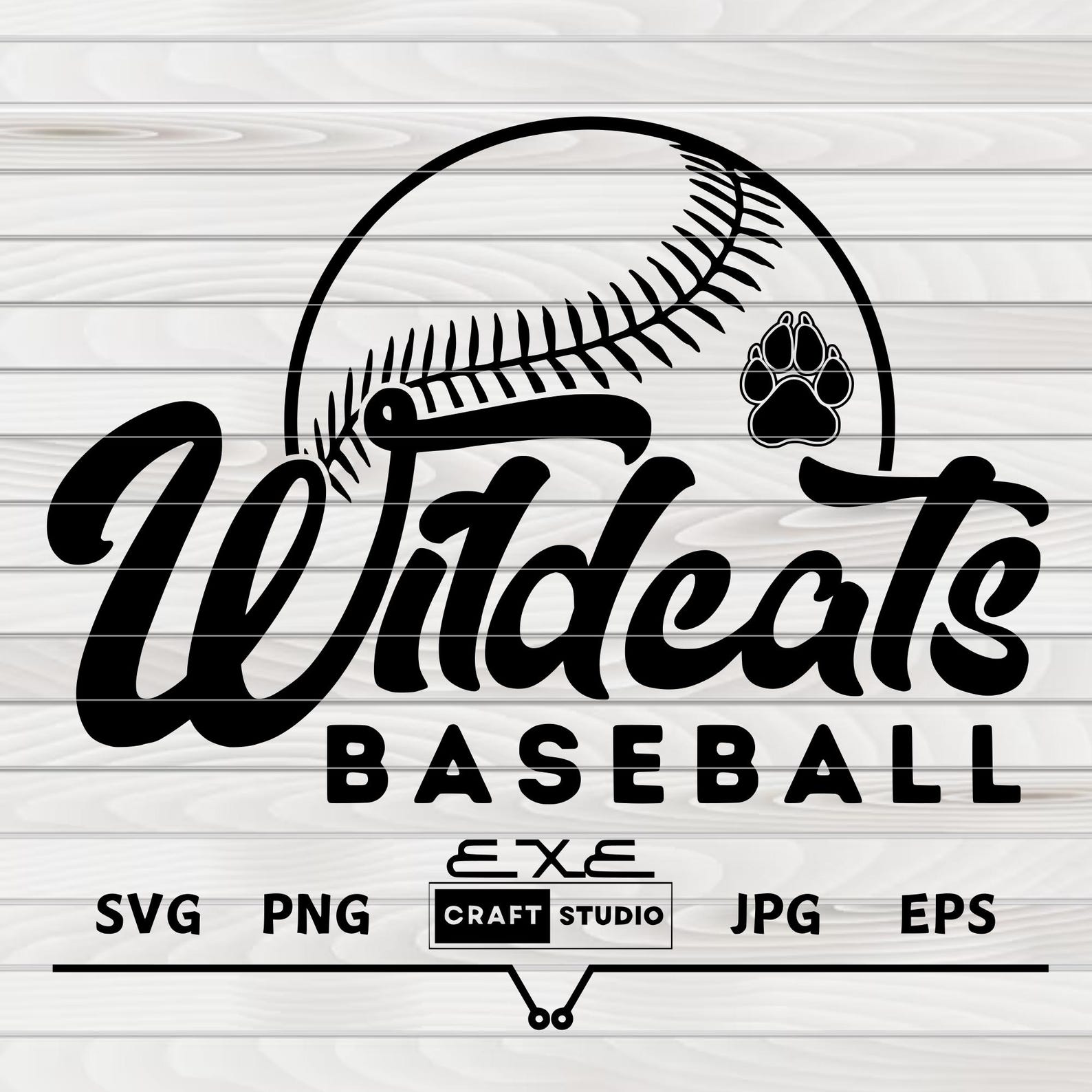 Baseball Svg, Wildcat Baseball Svg, Wildcat, Wildcats, Baseball, Svg ...