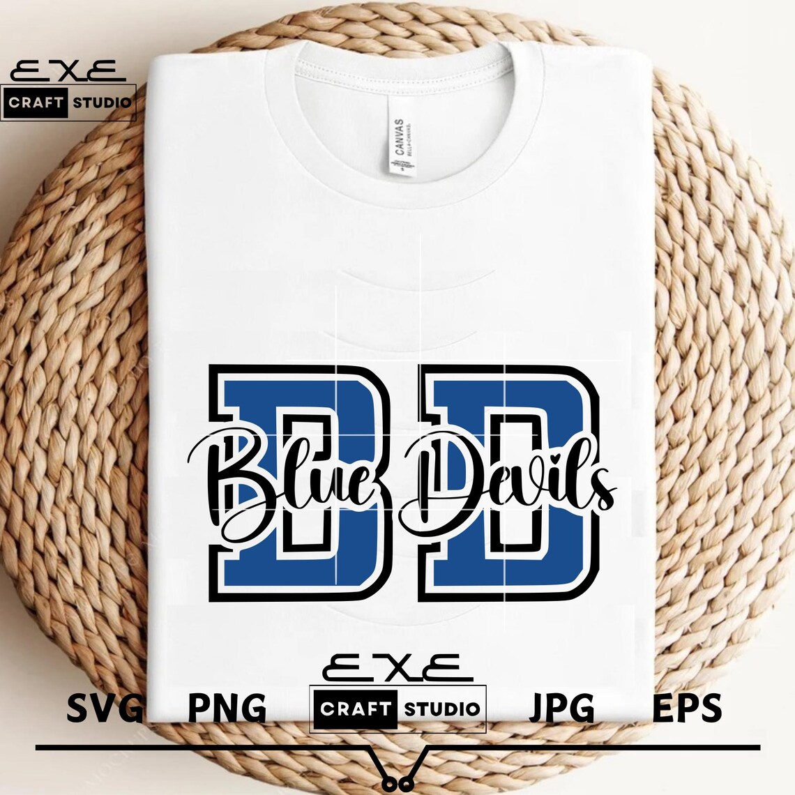 Blue Devils Svg, Blue Devils Mascot Svg, Blue Devils Cheer Svg, Blue ...