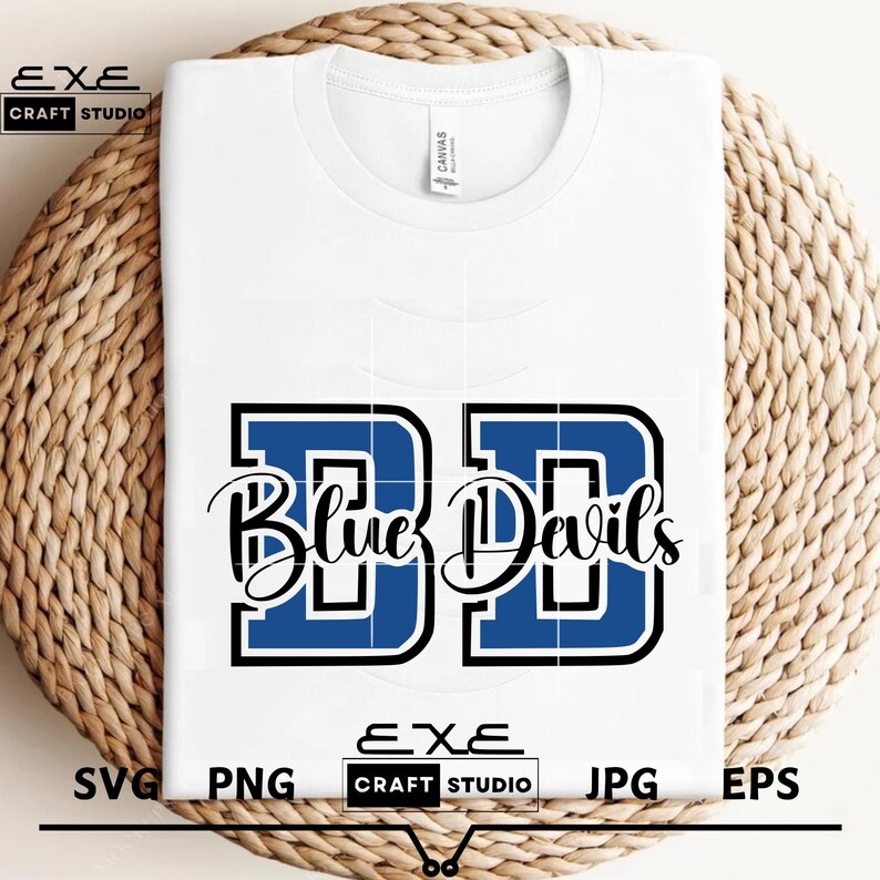 Blue Devils Svg, Blue Devils Mascot Svg, Blue Devils Cheer Svg, Blue ...