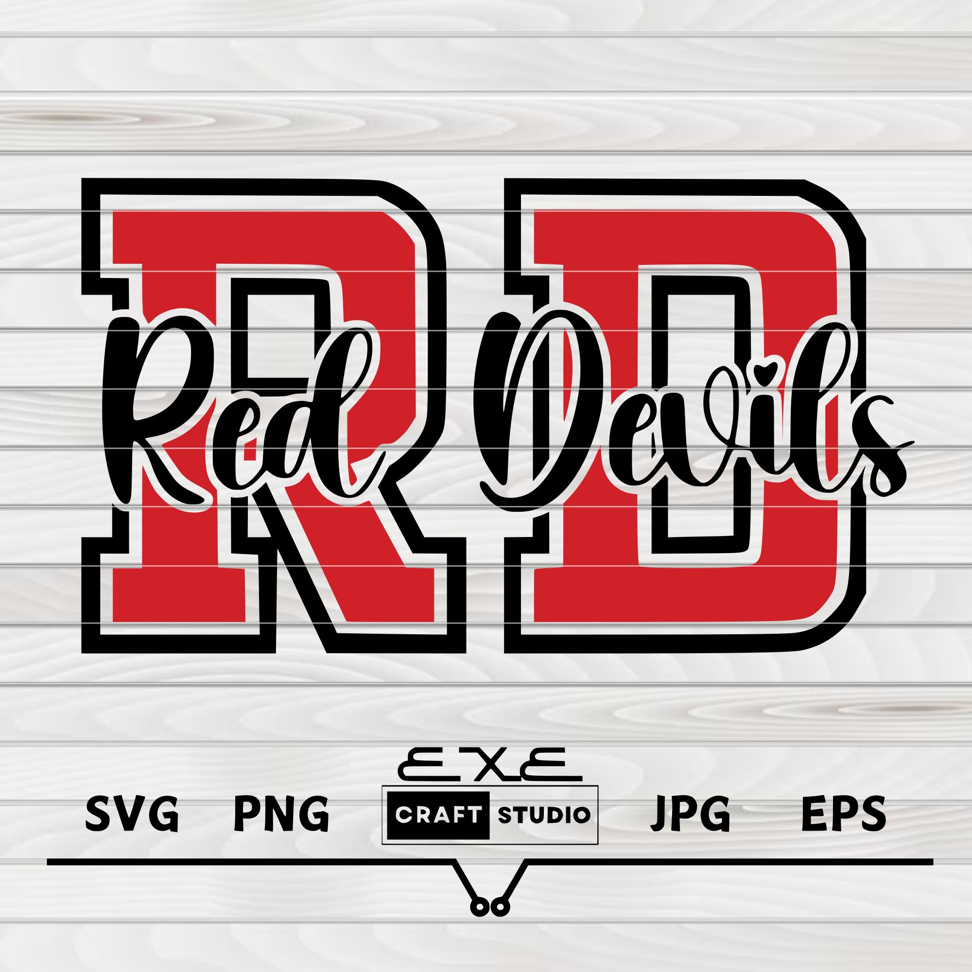 Red Devils Svg, Red Devils Mascot Svg, Red Devils Cheer Svg, Red Devils ...