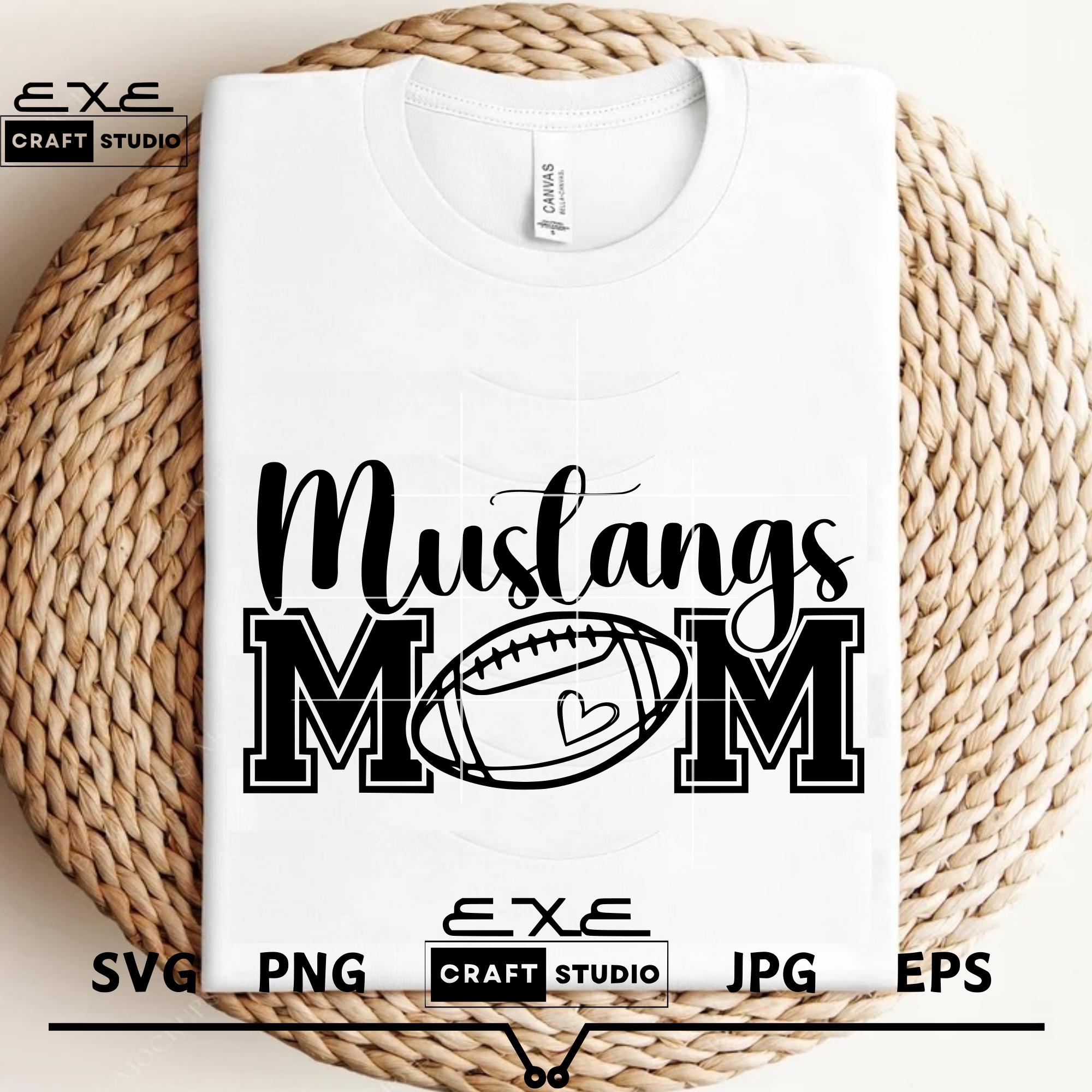 Mustangs Football Mom Svg, Mustangs Svg, Mustangs Cheer Svg, Football ...
