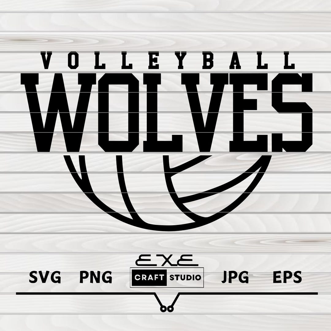 Wolves Svg, Wolves Volleyball Svg Png, Volleyball Svg, Wolves Mascot ...