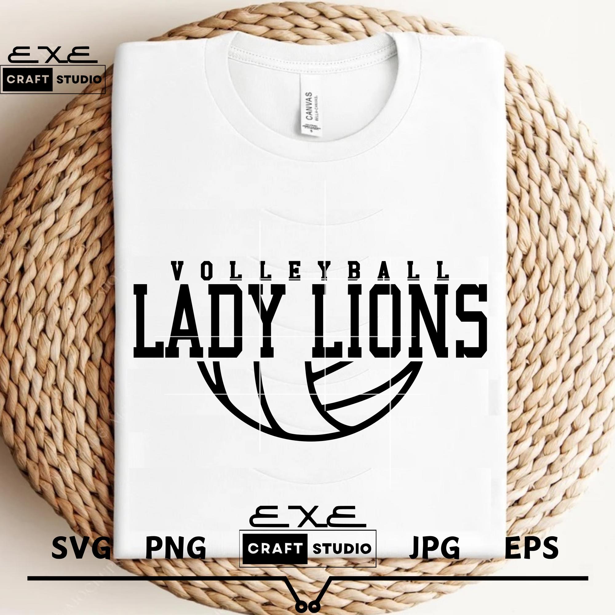 Lady Lions Svg, Lady Lions Volleyball Svg, Volleyball Svg,lions Shirt ...