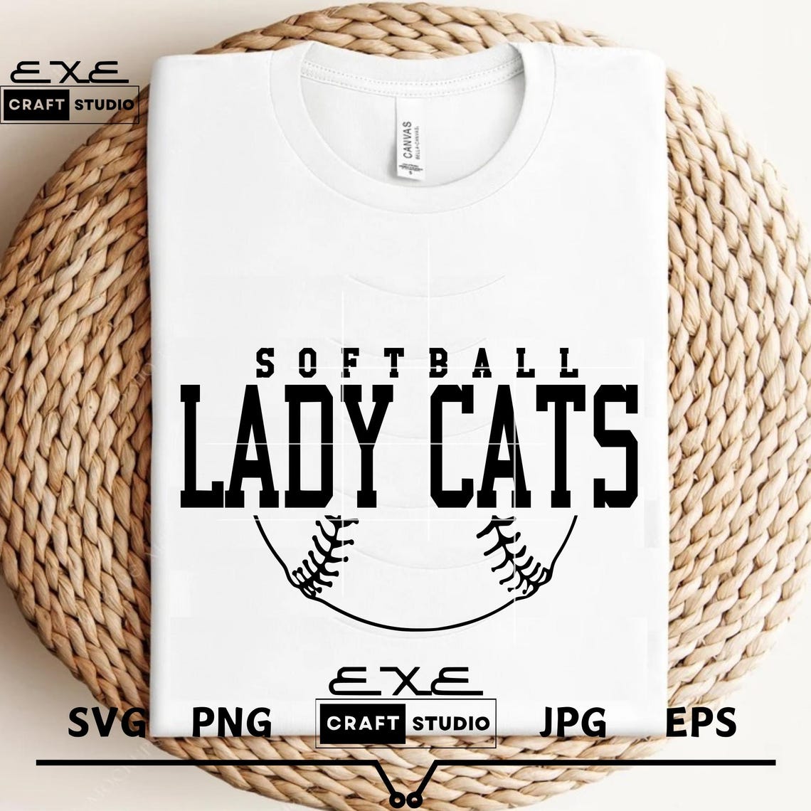 Lady Cats Svg, Lady Cats Softball Svg, Softball Svg, Lady Cats Mascot ...